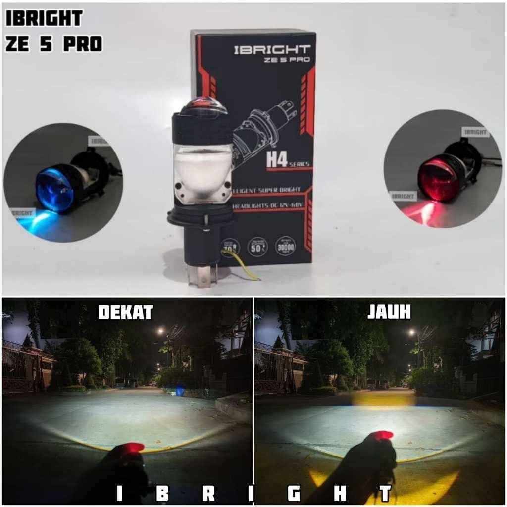 Jual IBRIGHT ZE5 Pro - Lampu Utama H4 Projector Biled Laser | Shopee ...