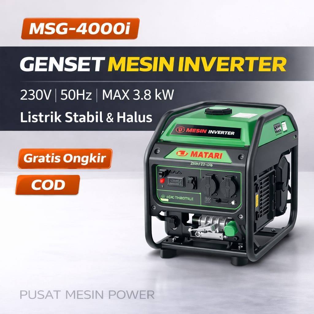 Jual GENSET SILENT SUNYI Genset Inverter MATARI MSG-4000i Mesin Listrik ...