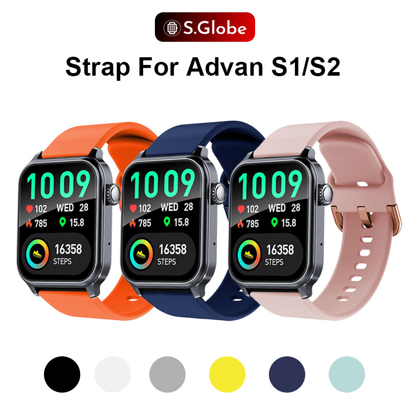 Jual Silicone Strap for ADVAN Smartwatch S1 SE1 W1e Se1 Pro S1 Taqwa SR ...