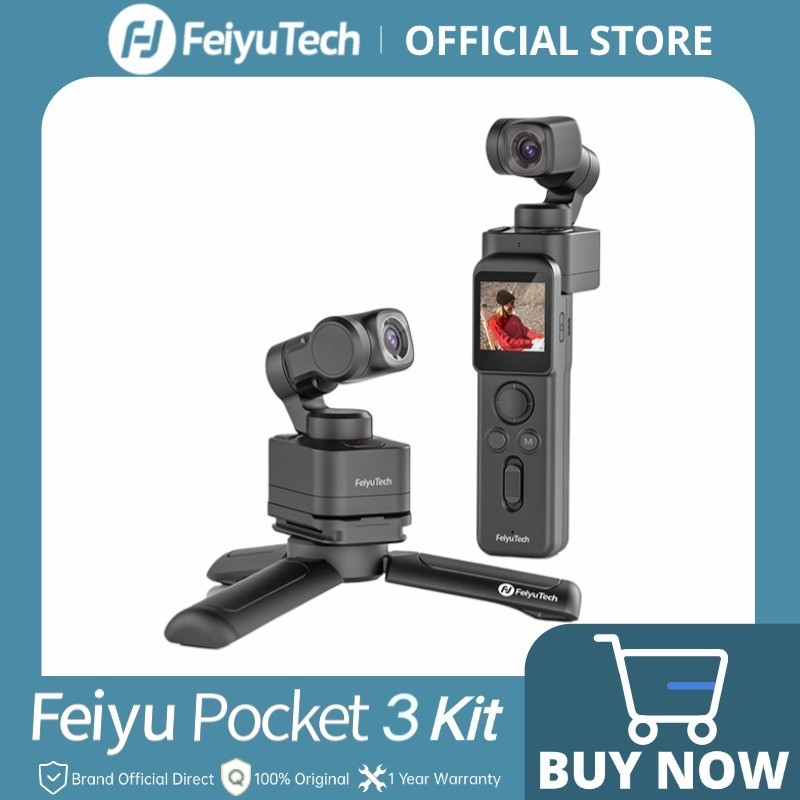 Jual FeiyuTech Feiyu Pocket 3 Kit Cordless Detachable 3-Axis Stabilizer ...