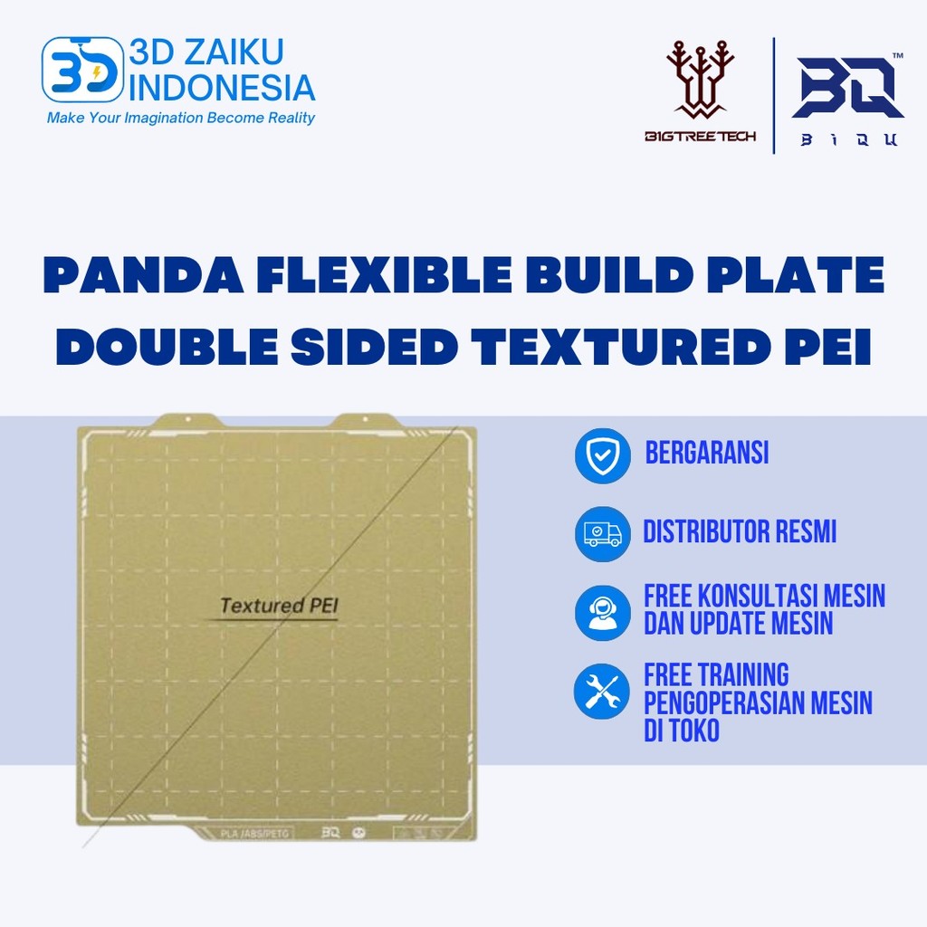 Jual Bigtreetech Panda Flexible Build Plate Double Sided Textured PEI ...