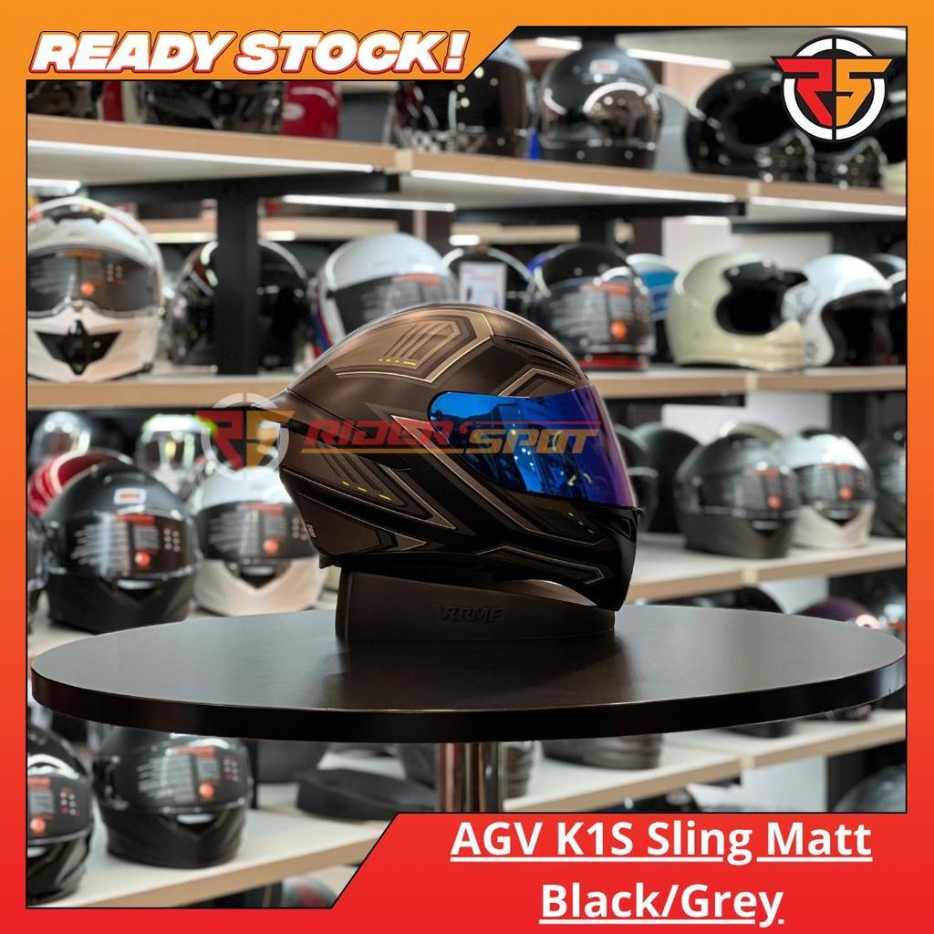 Jual Helm Motor AGV K1 S Sling Matt Black/Grey Helmet Original Italy ...
