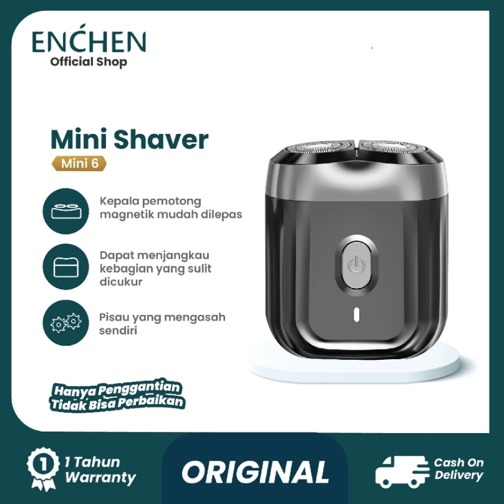 Jual Enchen Mini 6 Shaver Electric Portable Alat Cukur Jenggot Kumis ...