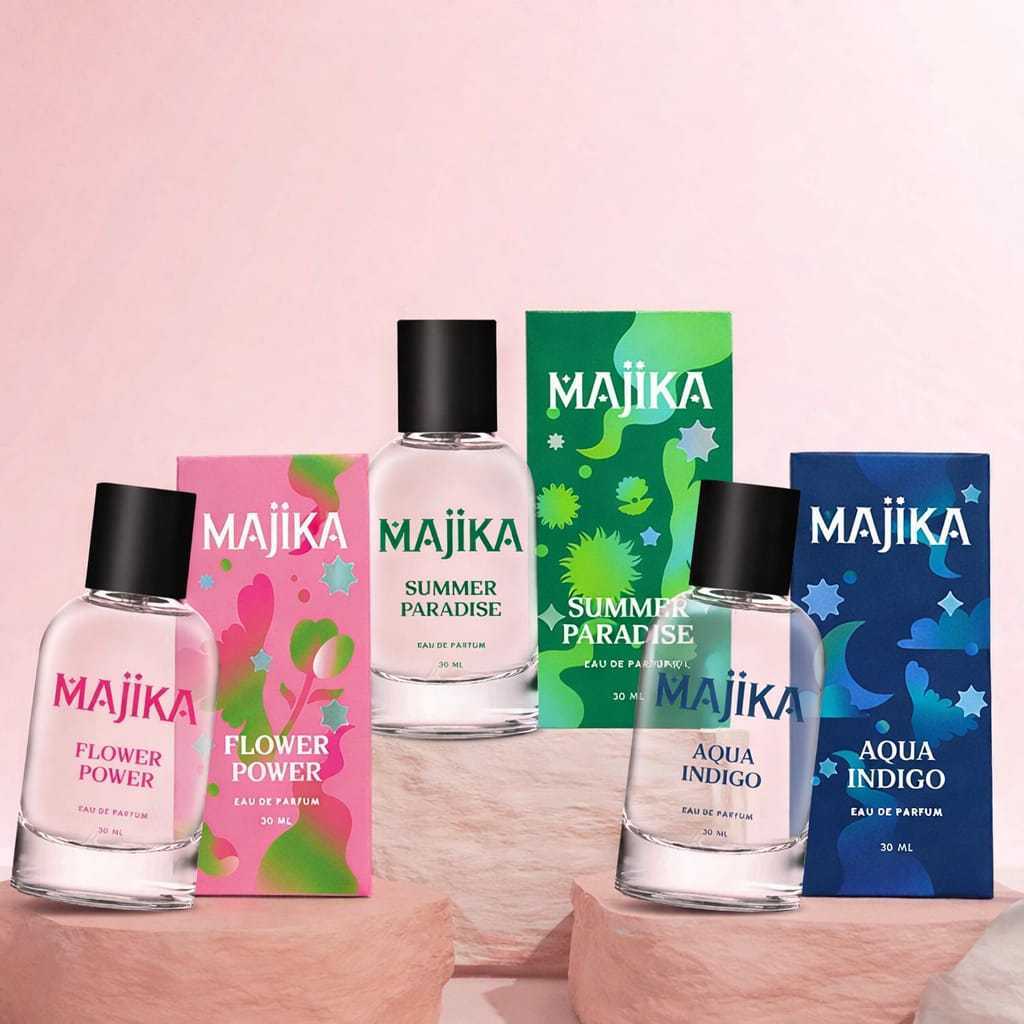 Jual MAJIKA Flower Power, Aqua Indigo, Summer Paradise Eau de Parfum ...