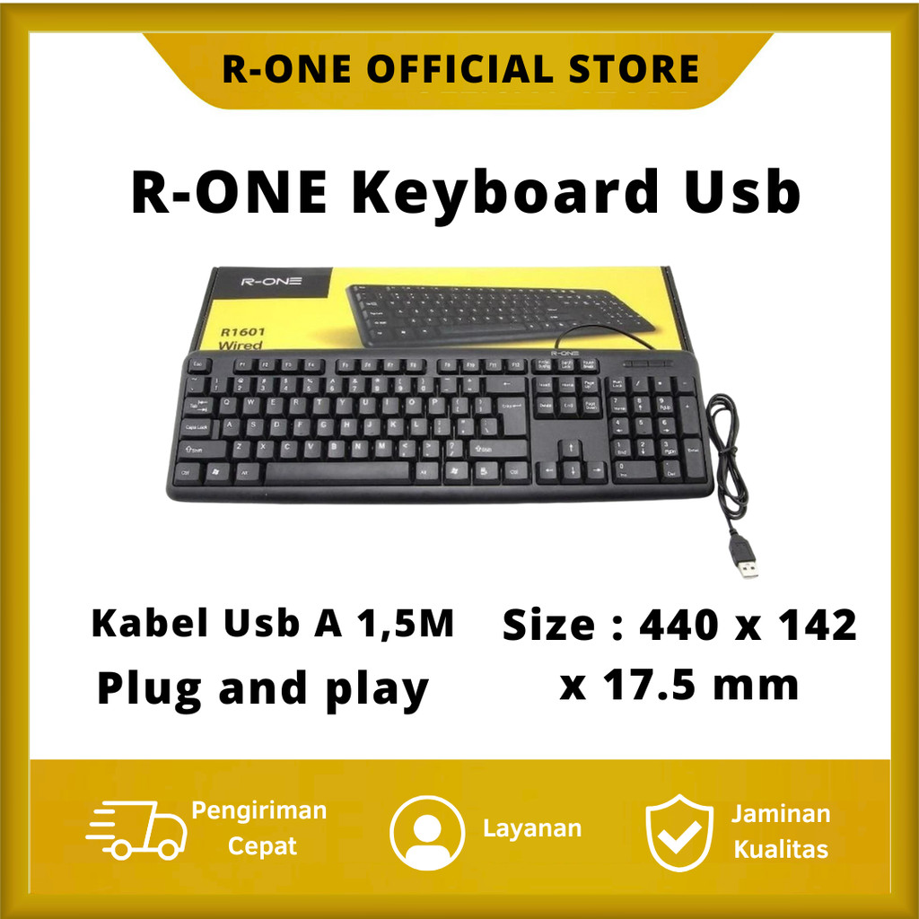 Jual R-ONE Keyboard Kabel Usb | Shopee Indonesia