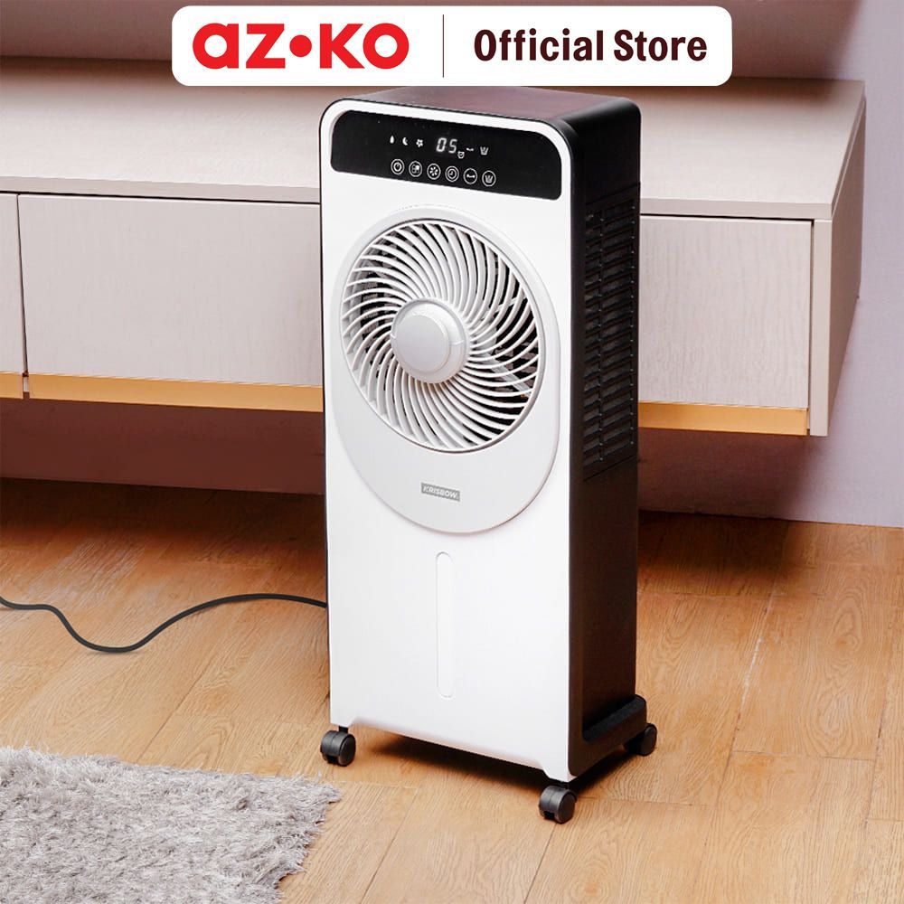 Jual AZKO Krisbow 1.5 ltr Kipas Angin Uap Dengan Remote - Putih ...