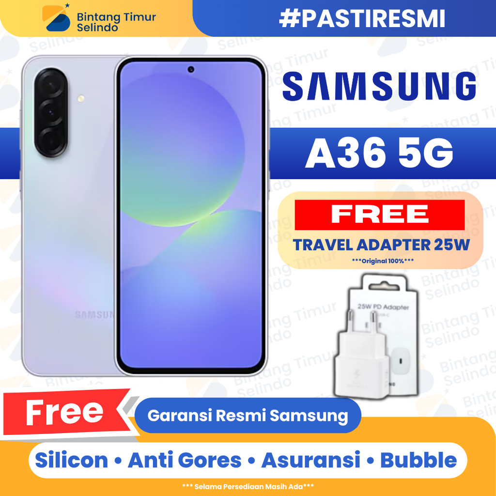 Jual Samsung Galaxy A36 5G 8/256GB | 6.7inch | NFC | Snapdragon 6 Gen 3 ...