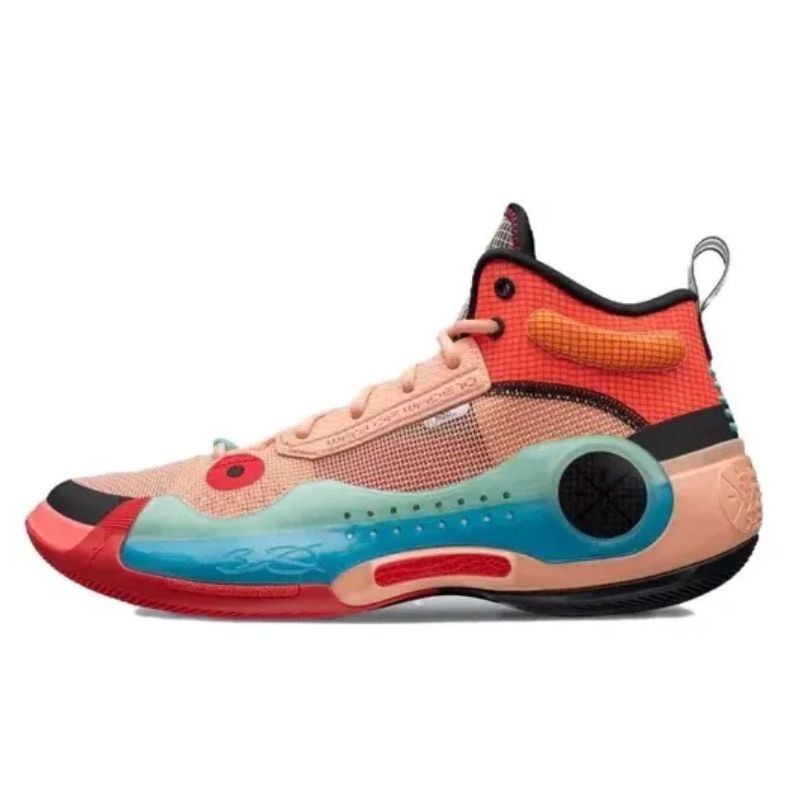 Jual Sepatu Basket Li-Ning Way Of Wade 10 Art Orange Blue Ice Blue ...