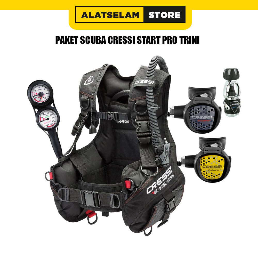 Jual Paket Scuba Cressi START PRO TRINI / Alat Scuba Diving / BCD ...