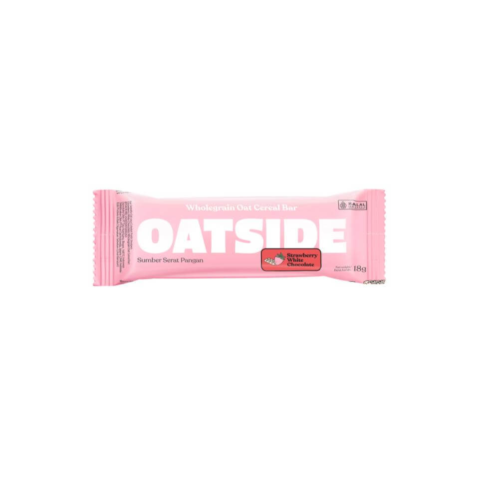 Jual Oatside Snack Oat Cereal Bar Strawberry White Chocolate 18 gr ...