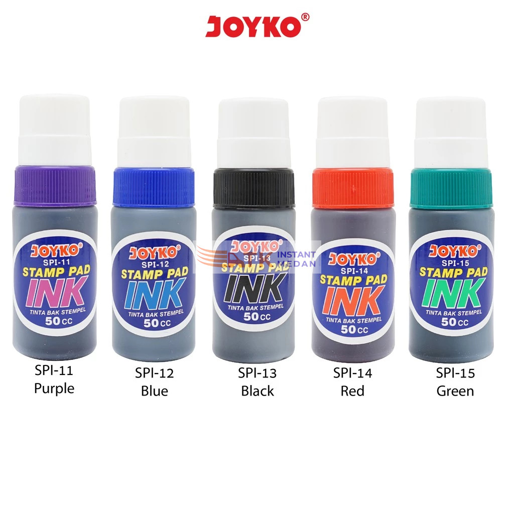 Jual Stamp Pad Ink JOYKO Tinta Stempel Biru Violet Ungu Hitam Merah ...