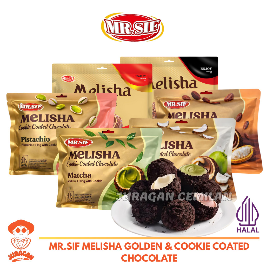 Jual Mr,Sif Melisha Cookie Coated Chocolate - Coklat Cookies Ball Aneka ...