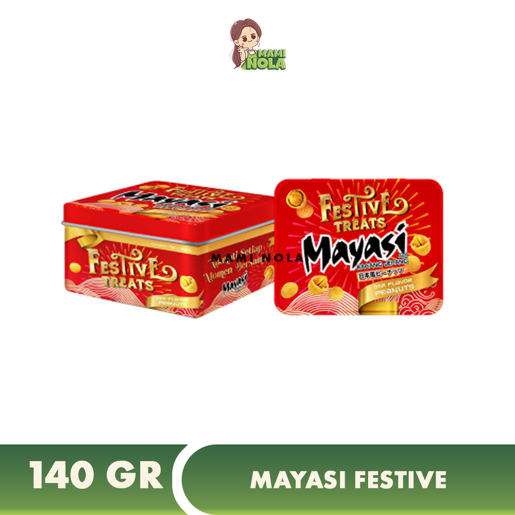Jual Kacang Mayasi Assorted Festive Kaleng Isi 140gr | Shopee Indonesia