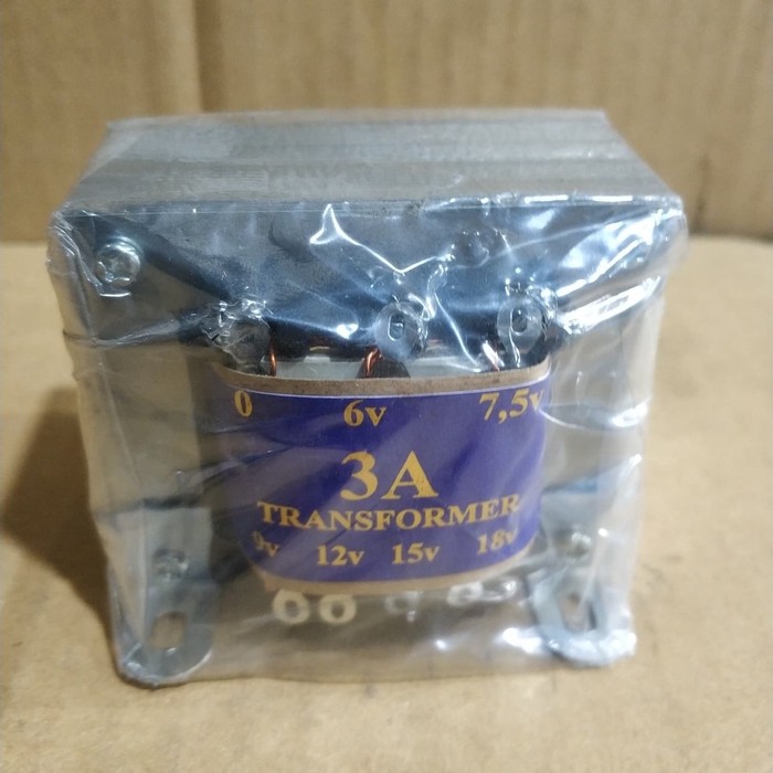 Jual Travo Proton 3A NOL 6v 7,5v 9v 12v 15v 18v / Travo 3A Proton NOL ...