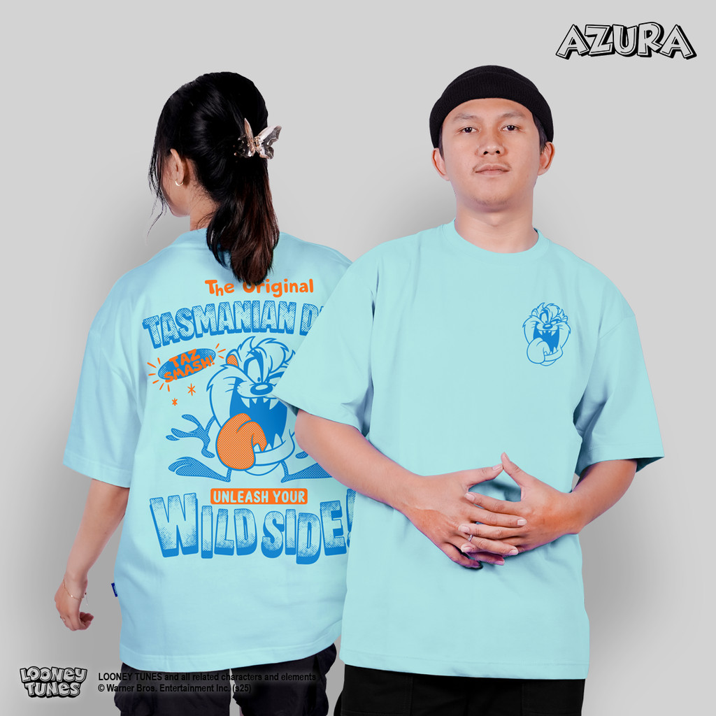 Jual Azura Tshirt Boxy Oversize Warner Bros Original Looney Tones Taz ...