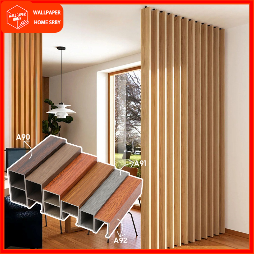 Jual Partisi Hollow PVC WPC PVC Kisi Kisi Kotak Pembatas Dinding 2.9mtr ...
