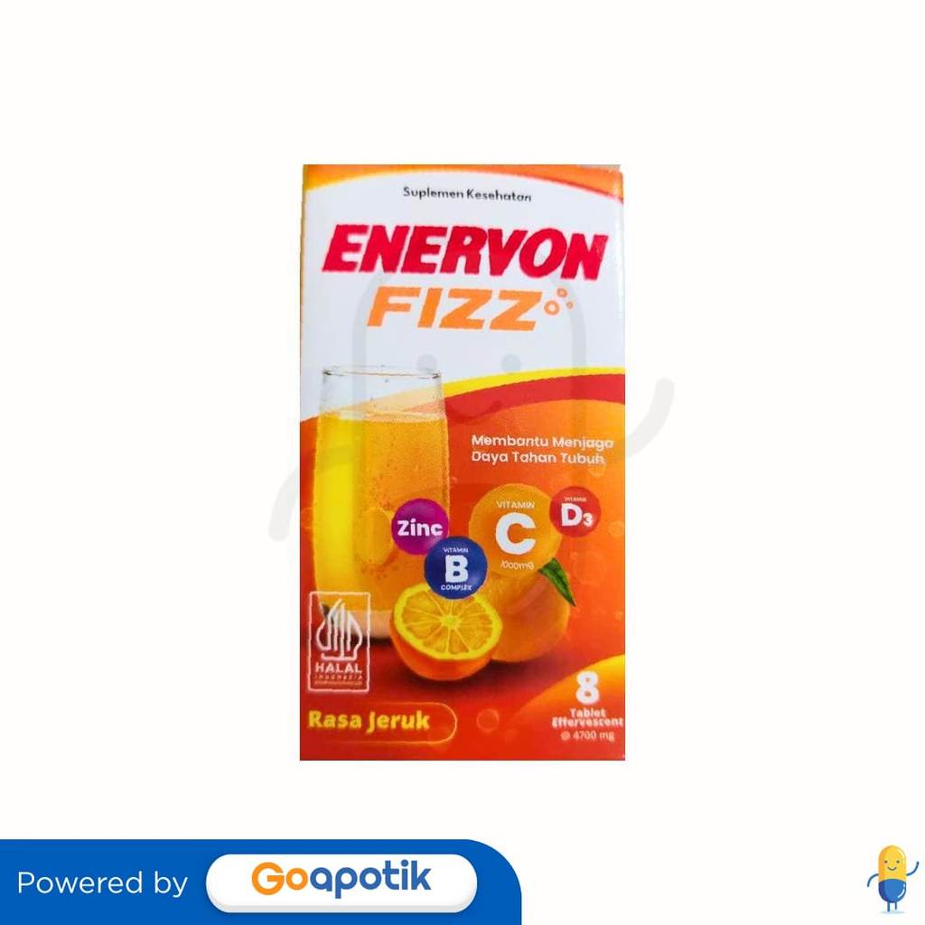 Jual Enervon Fizz Tube 8 Tablet Effervescent | Shopee Indonesia