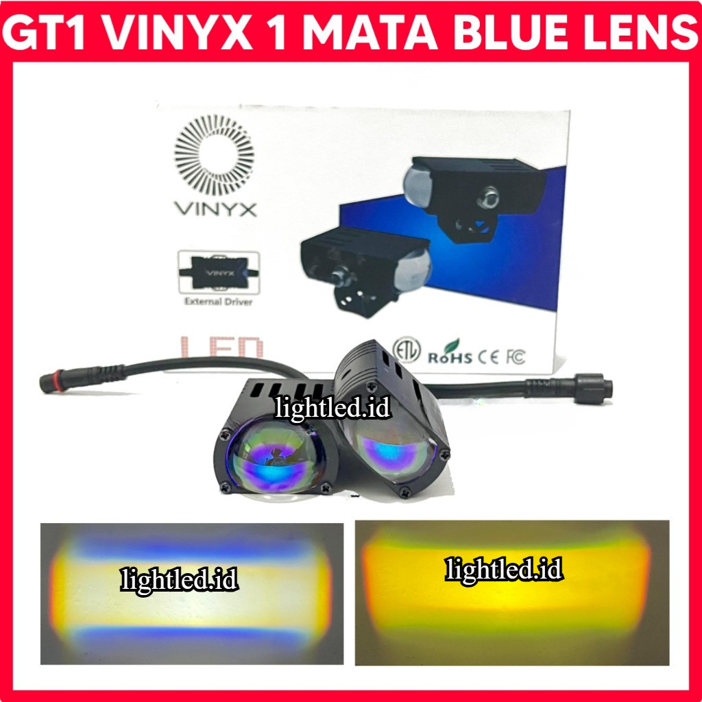 Jual LAMPU TEMBAK VINYX GT1 D2 SLIM 2 WARNA 20 WATT ORIGINAL VINYX ...