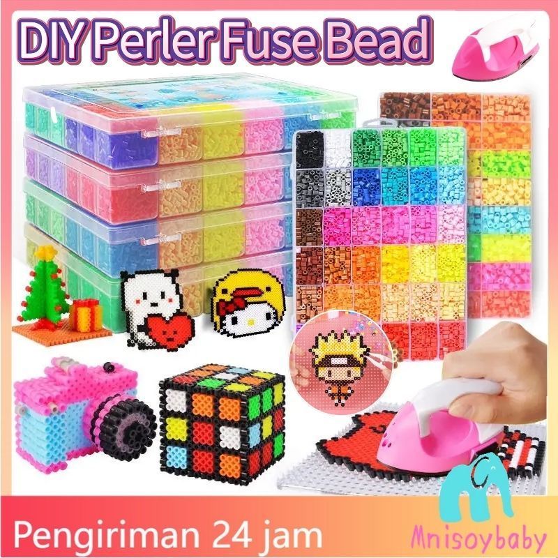Jual DIY 2.6mm 3D Fusion Adzuki Material/Perler / Hama Beads Set ...