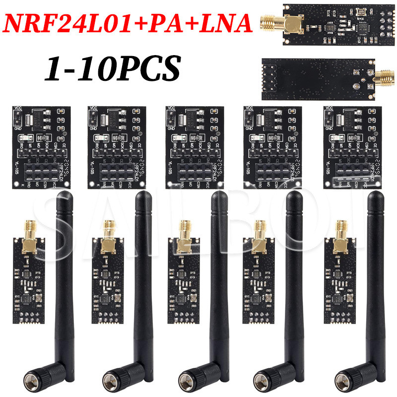 Jual NRF24L01+PA+A RF Wireless Transceiver Module SMA Antenna 2.4 GHz ...