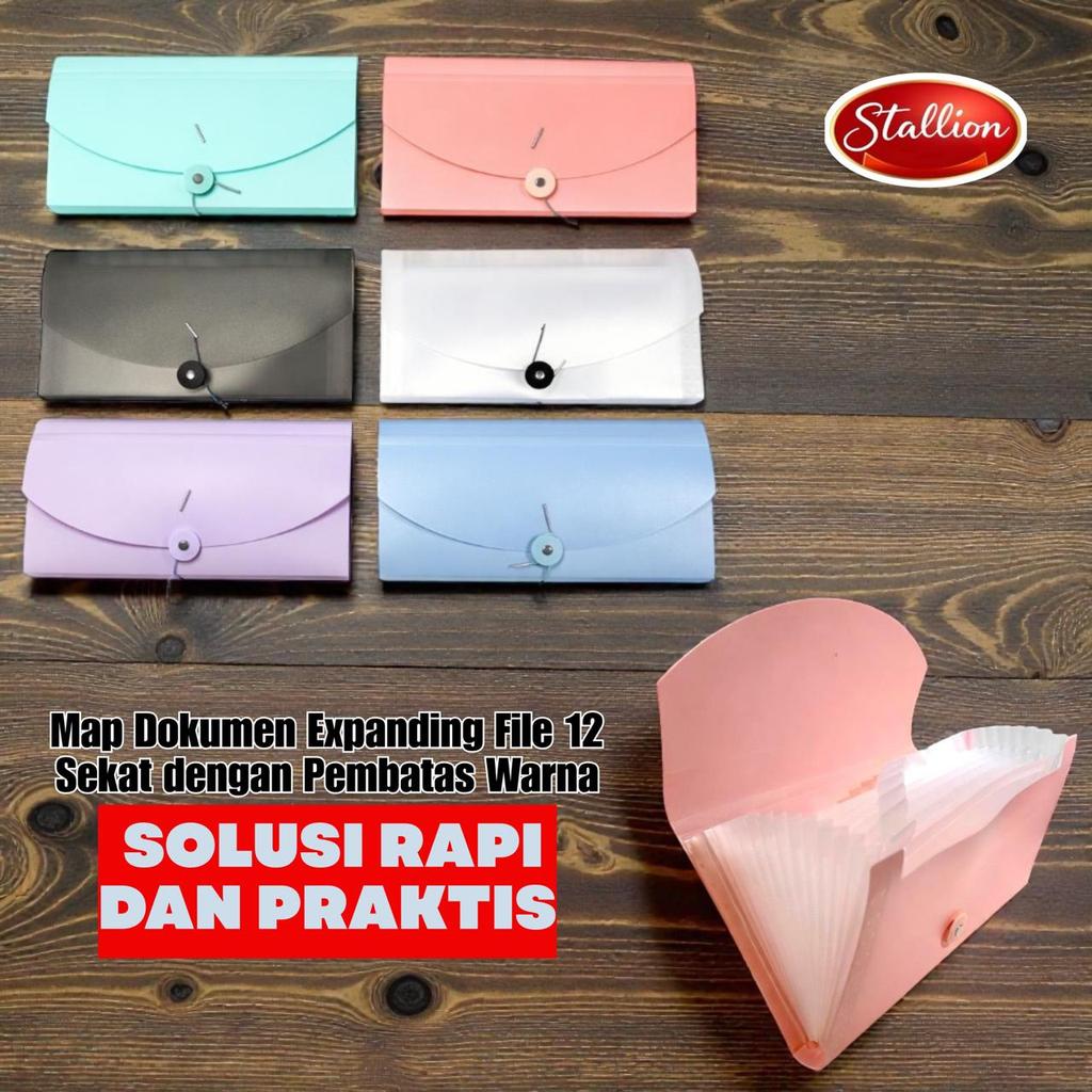 Jual Expanding File Folder 12 Sekat | Map Dokumen Plastik Tahan Air ...