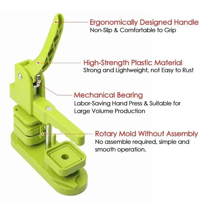 Jual 50x50mm Square Refrigerator Badge Press Rotating Machine Square ...