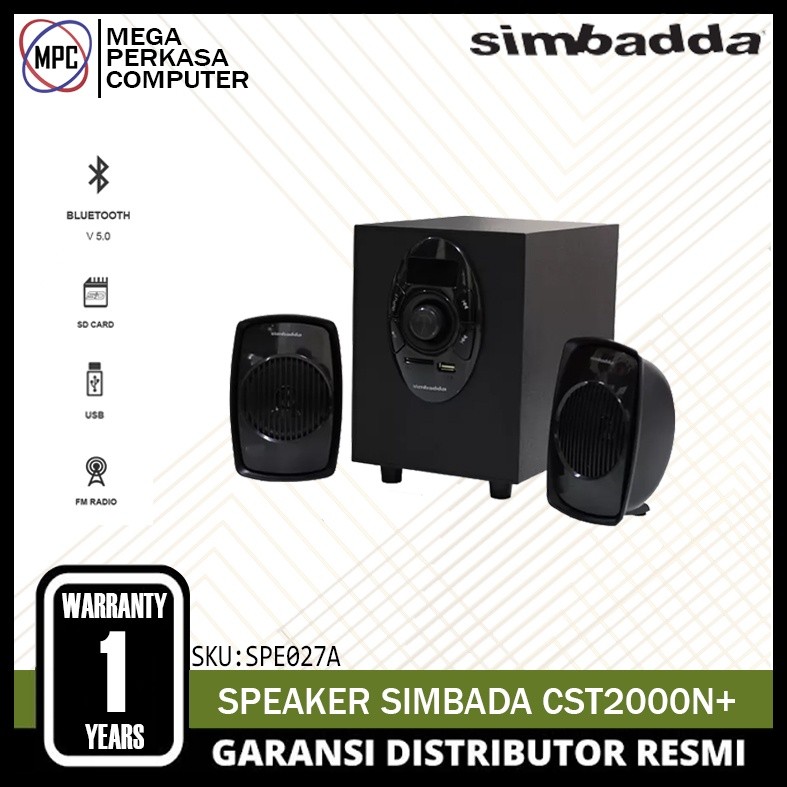 Jual Simbadda Speaker CST 2000N+ Bluetooth, Usb, Micro, Radio | Shopee ...
