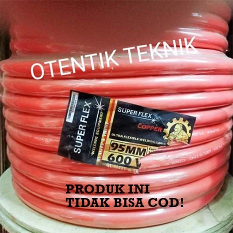 Jual KABEL LAS SUPERFLEX 95 MM PANJANG 100% TEMBAGA - WELDING CABLE ...