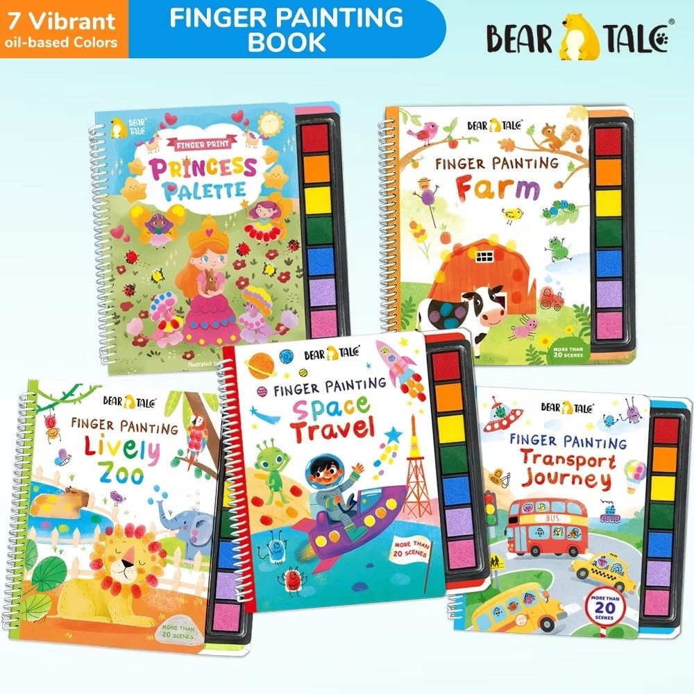 Jual FINGER PAINTING BOOK | Buku edukasi mewarnai menggambar anak cat ...