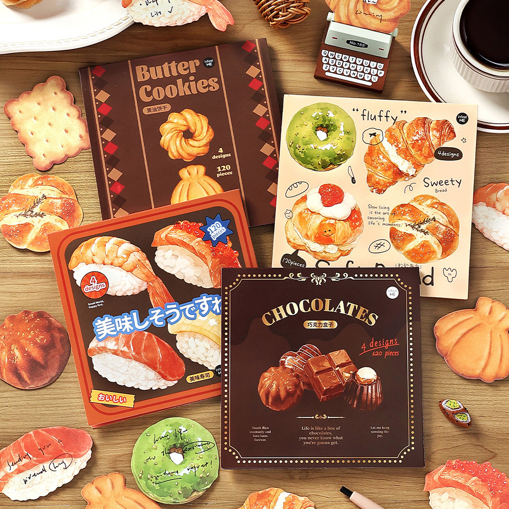 Jual [HARU] A Box of Delicious Food Series Sticky Notes Notepaper ...