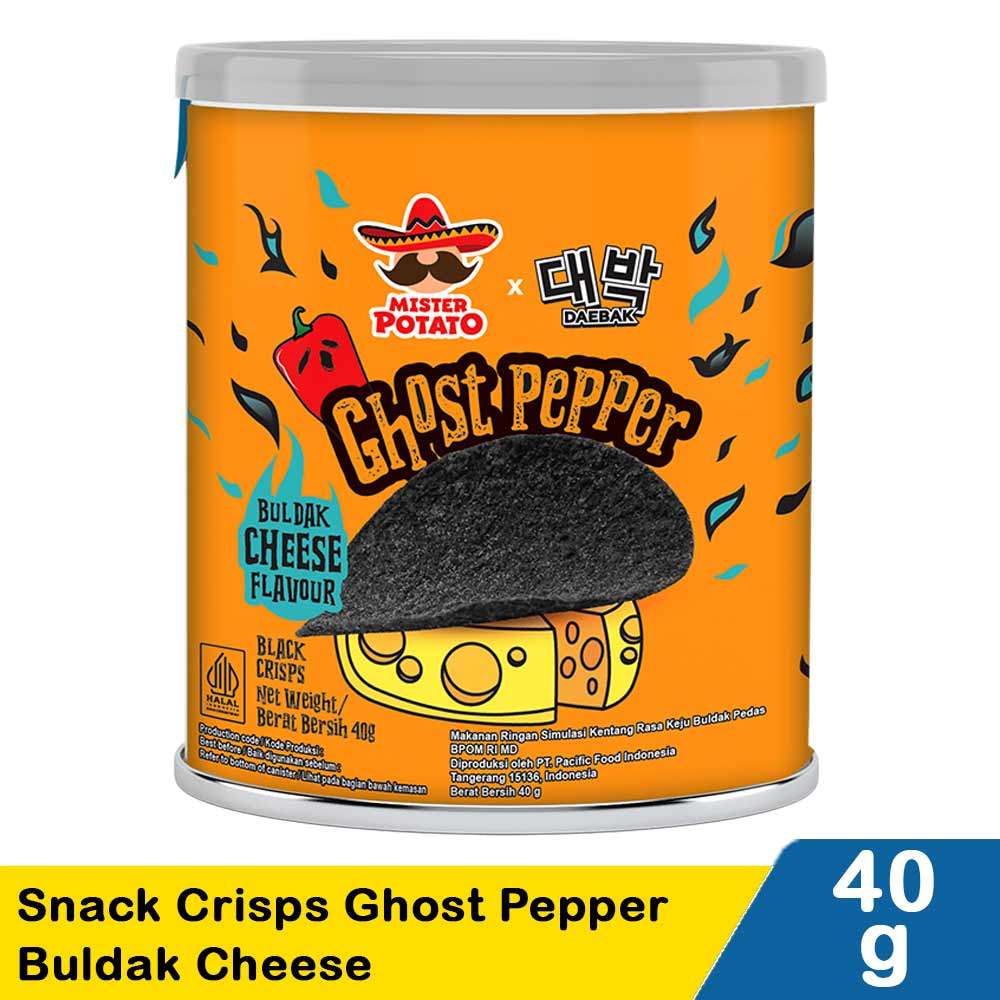 Jual MISTER POTATO SNACK CRISPS GHOST PEPPER BULDAK CHEESE 40g | Shopee ...