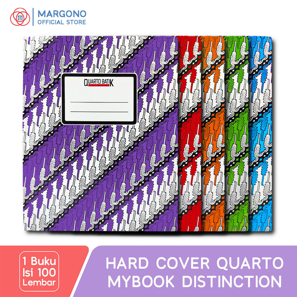 Jual My Book Distinction Buku Hard Cover Quarto / Kuarto Batik Warna ...