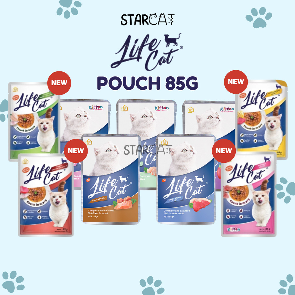 Jual Life Cat Pouch 85gr Sachet Makanan Kucing Basah Wet Food Kitten ...