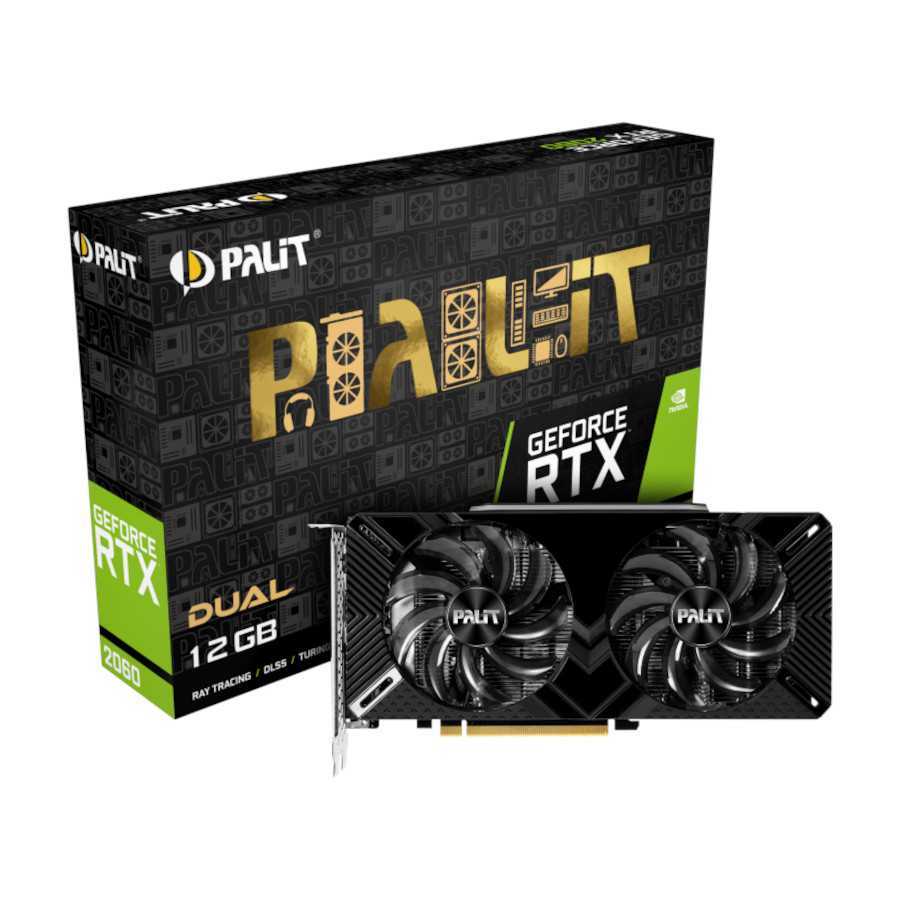 Jual Palit GeForce RTX 2060 Dual 12GB GDDR6 Dual Fan Graphic Card ...
