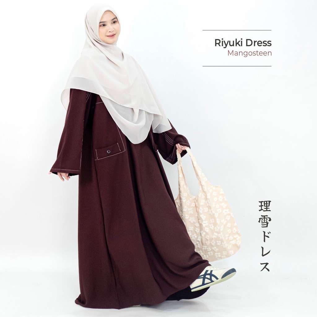 Jual Mininos Riyuki Dress Gamis Basic Daily Remaja Wanita Terbaru ...