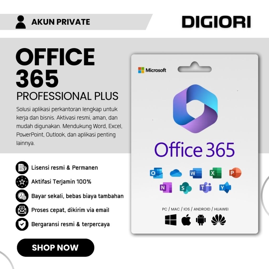 Jual Promo Office 365 Original / Akun Ori Lifetime / Support Windows ...