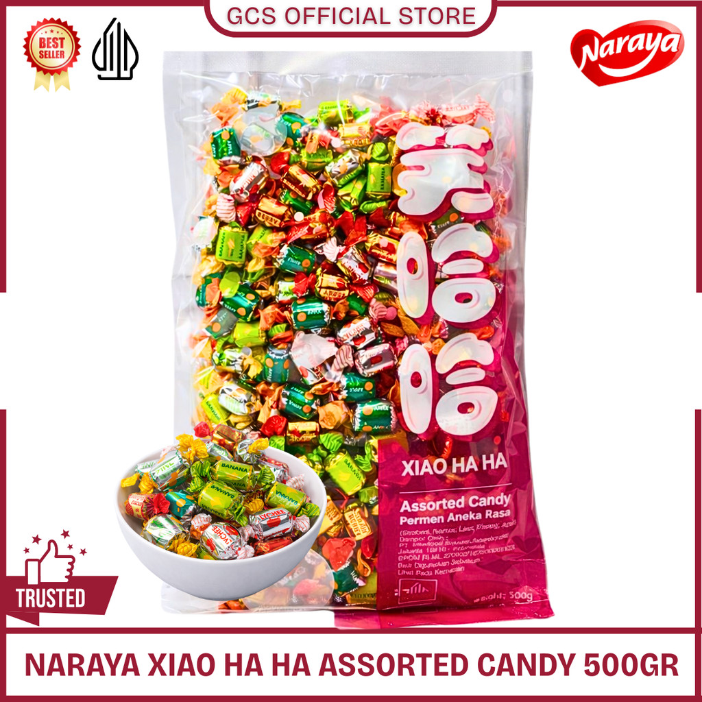 Jual Permen Naraya Xiao Ha Ha 500gr Aneka Rasa Buah Segar Strawberry ...