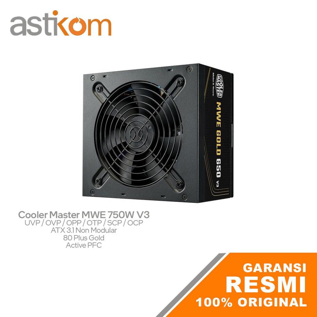 Jual Power Supply Cooler Master MWE 750W V3 80+ Gold Non-Modular ...
