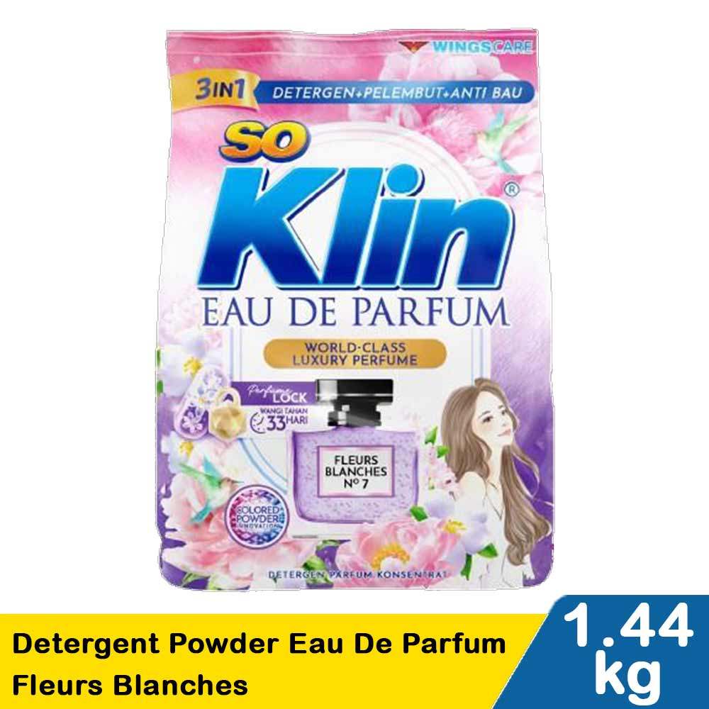Jual SO KLIN DETERGENT POWDER EAU DE PARFUM FLEURS BLANCHES 1.44Kg ...
