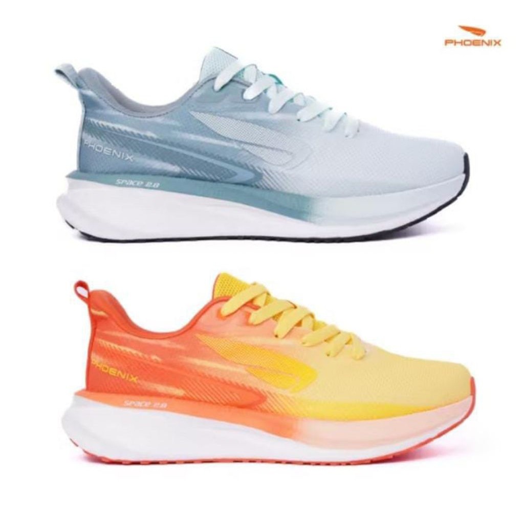 Jual Phoenix Sepatu lari /Running original SPACE 2.0 - ORANYE/BIRU MUDA ...