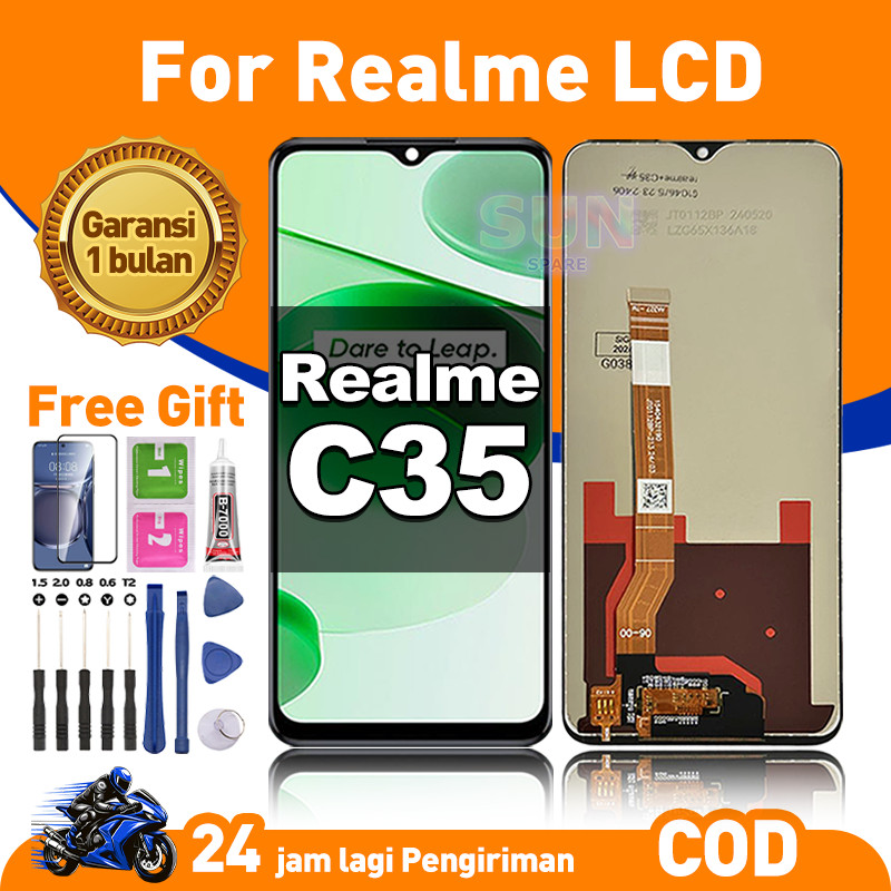 Jual LCD FOR Realme C35 Fullset HP Touchscreen untuk Glass Touch Screen ...