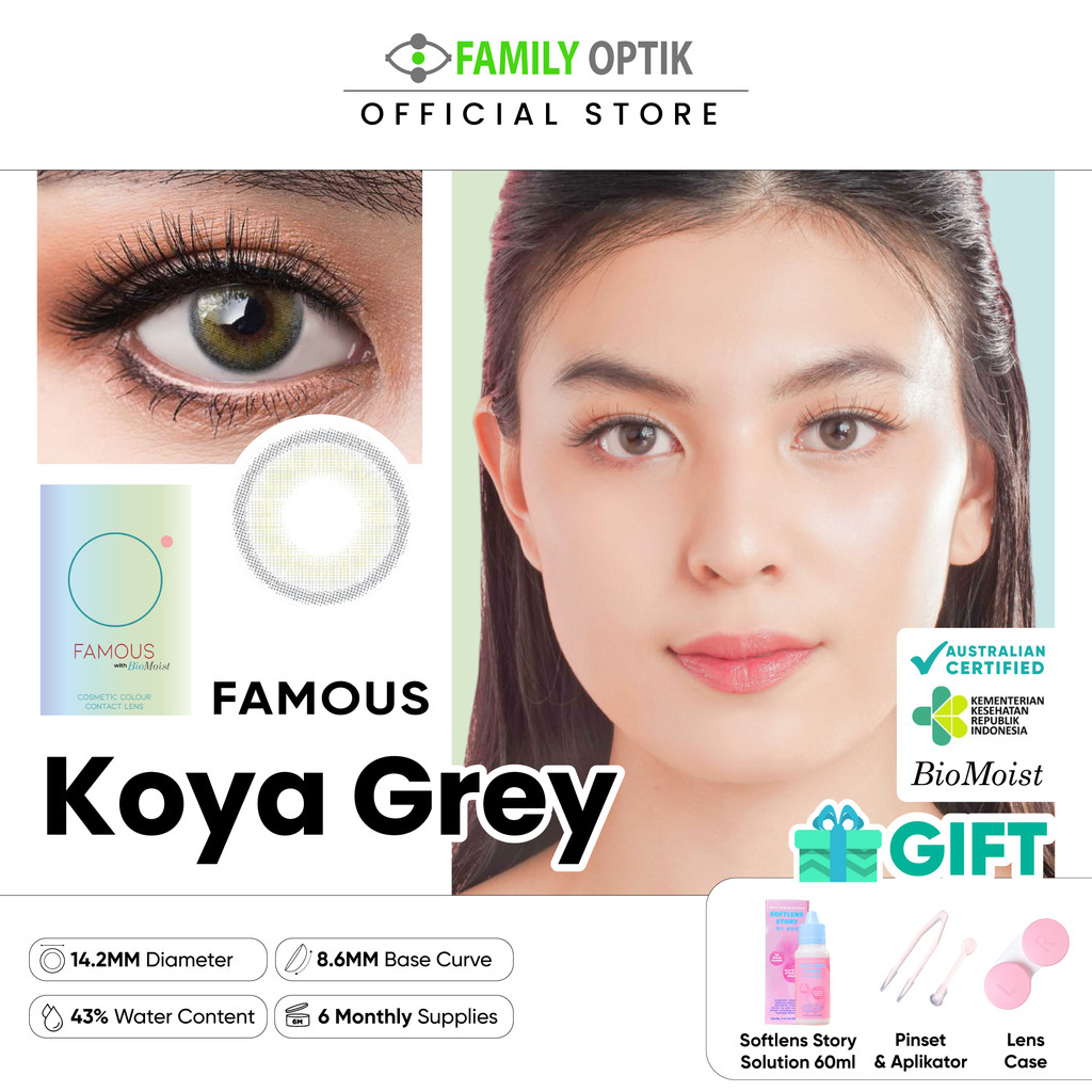 Jual [HOT] BUY 1 GET 3 ITEM Famous With Biomoist Koya Grey Monthly ...