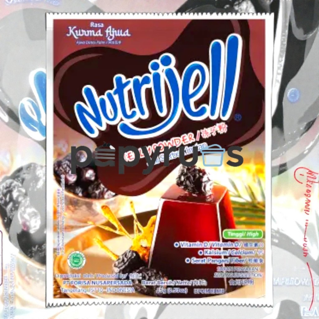 Jual AGAR AGAR NUTRIJELL AGAR RASA KURMA ISI 12 SACHET JELLY POWDER ...