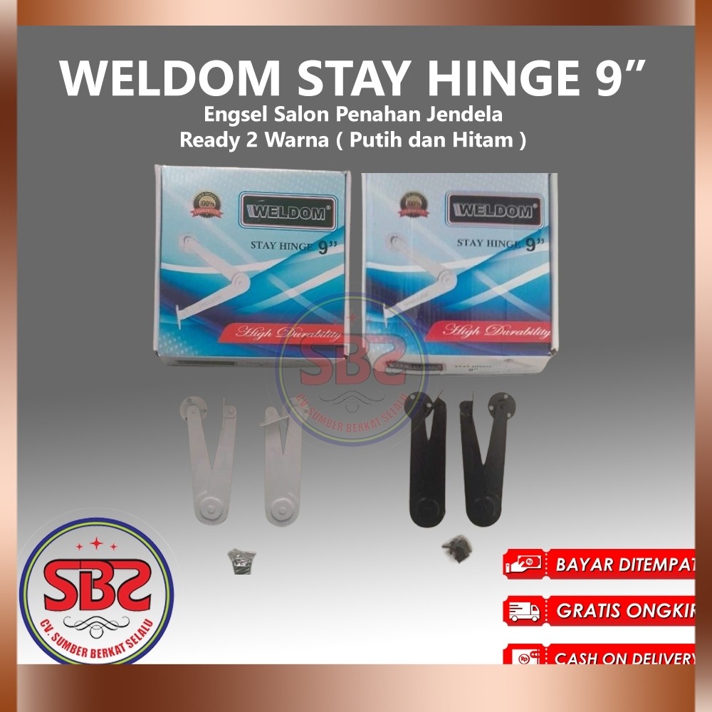 Jual WELDOM Engsel Salon Penahan Jendela 9” / IGM Engsel Salon 9" BESI ...