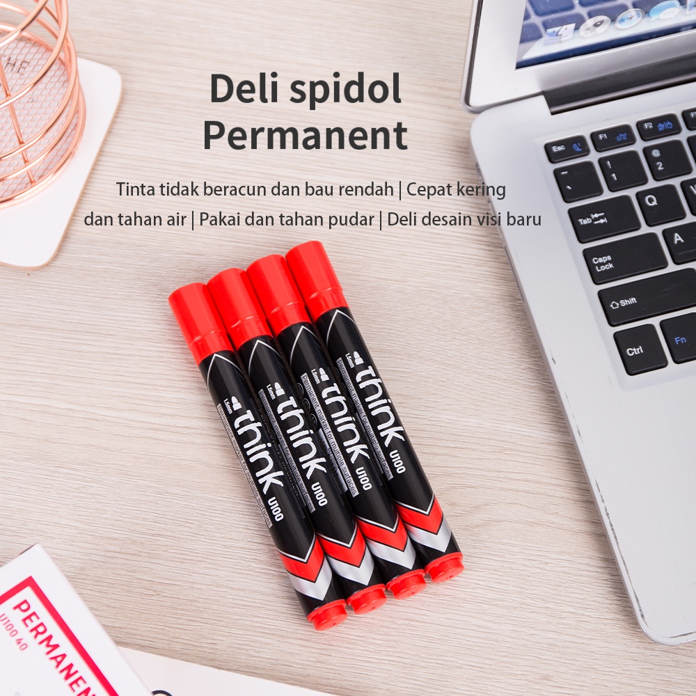 Jual Deli Spidol Permanen Permanent Marker 1 BOX 12PCS EU10020 | Shopee ...