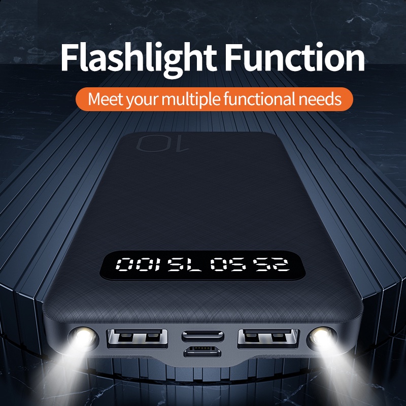 Jual KIVEE Powerbank mini murah 10000 mah Charger 30W + kabel data pink ...