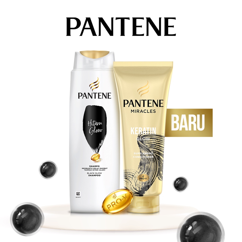 Jual Pantene Sampo Hitam Glow Pro-V Perawatan Rambut 400ml / Pantene Shampoo | Shopee Indonesia
