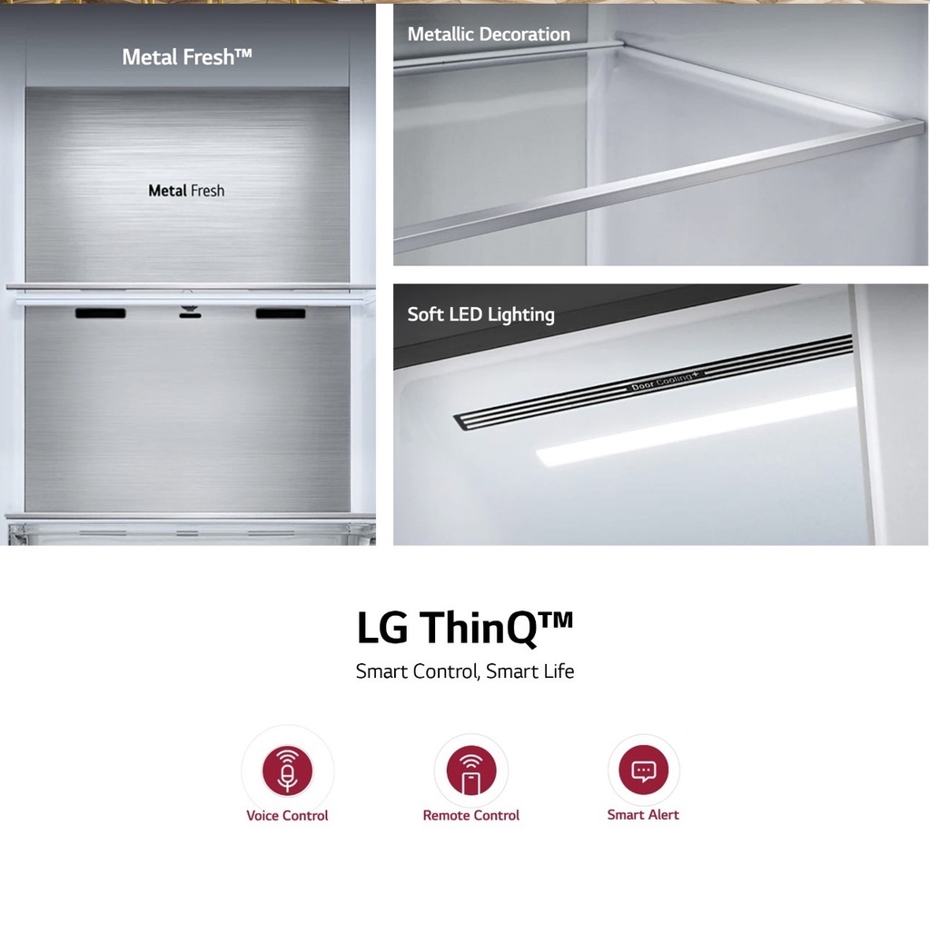 Jual LG Kulkas Side by Side 674L / 617L- UVnano - Hygiene Fresh - Smart Inverter - ThinQ - GC ...