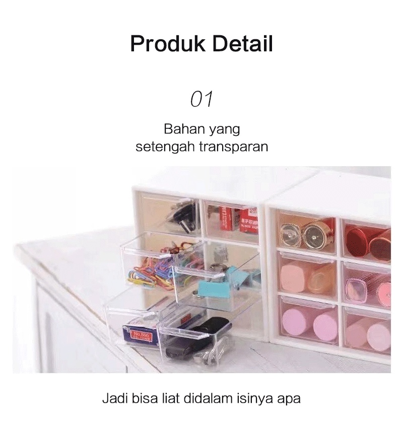 Jual Dejavu Laci Mini Meja Rias Rak Penyimpanan Kosmetik Stationary ...