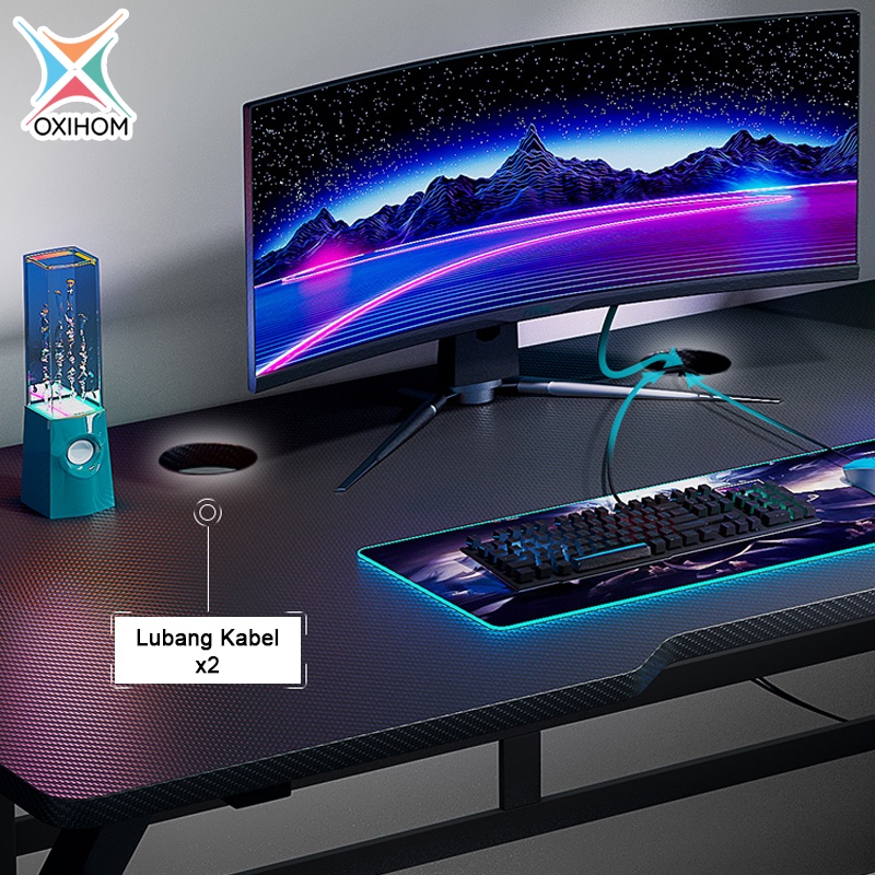 Jual Oxihom Meja Gaming Meja Belajar Meja Komputer PC Meja Kerja ...